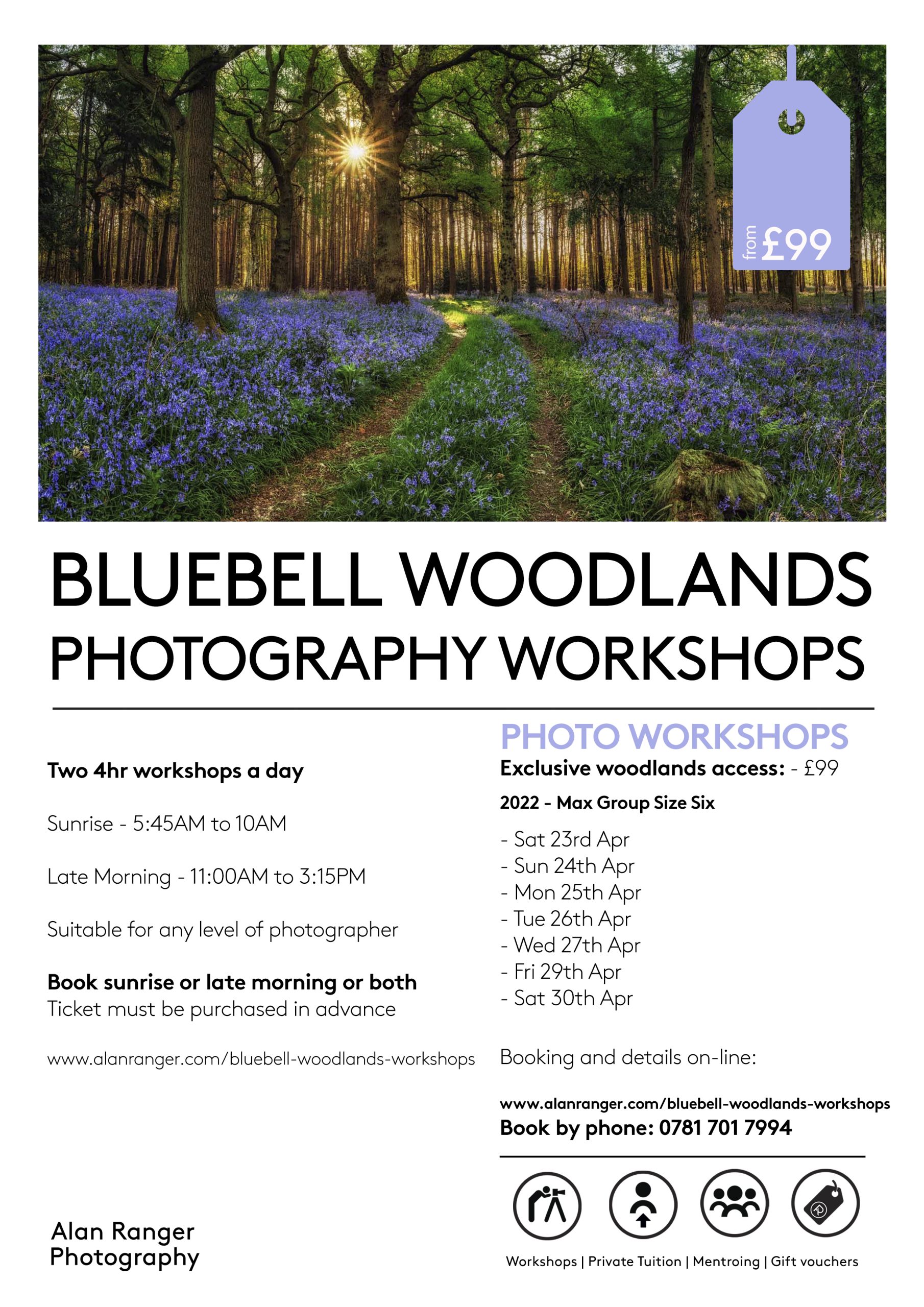 Alan Ranger Bluebell Woodlands Photography Workshops 2022